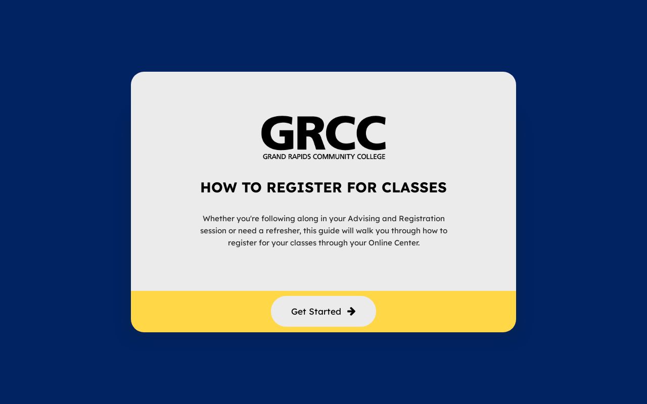 GRCC Class Registration